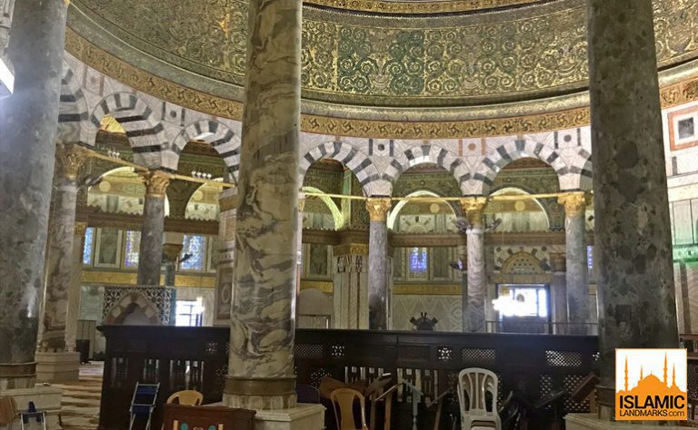 Interior of The Dome of the Rock - IslamicLandmarks.com